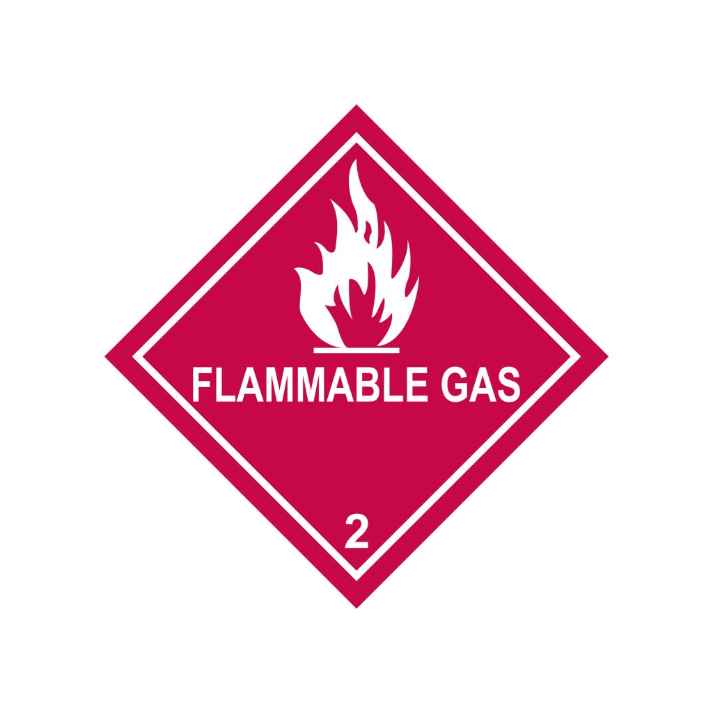 Class 2.1 Flammable Gas Label – Gobo Trade Ltd.