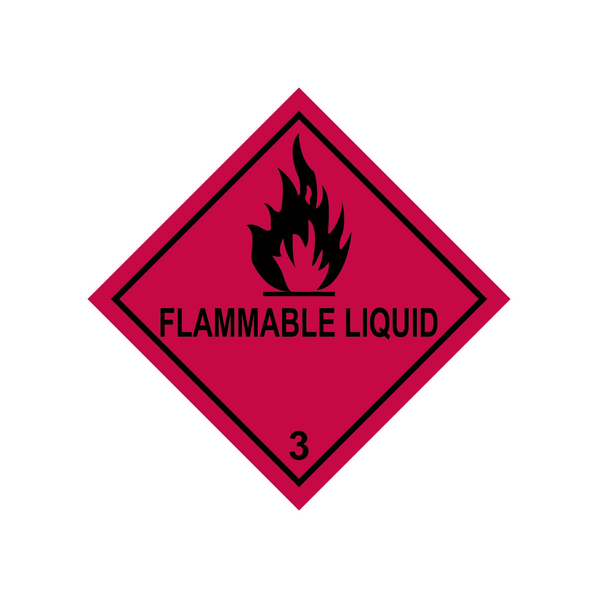 Class 3 Flammable Liquid Label – Gobo Trade Ltd.