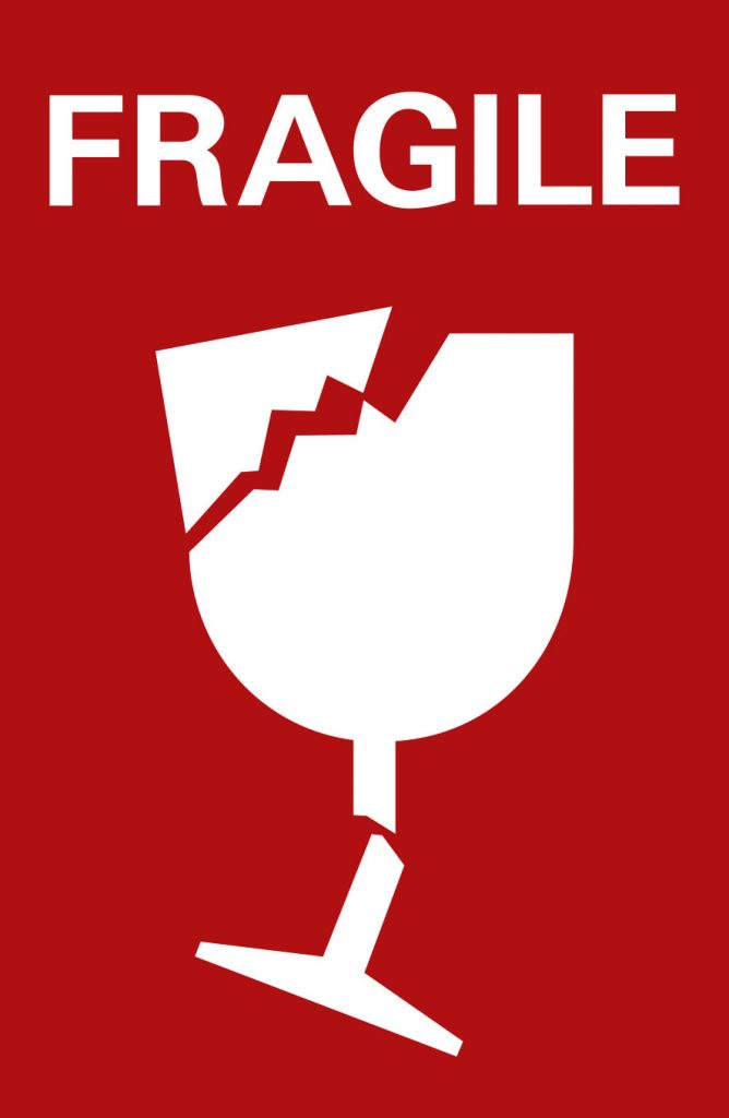 Fragile Handling Label Gobo Trade Ltd