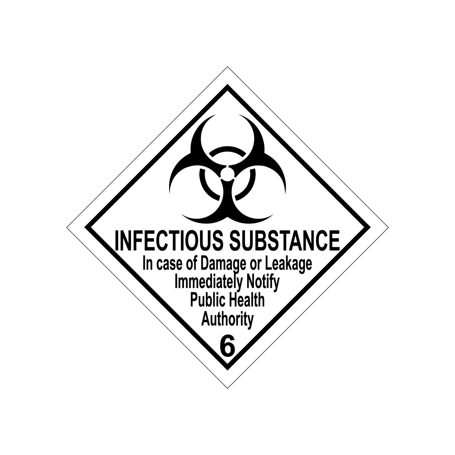 Class 6.2 Infectious Substance Label – Gobo Trade Ltd.