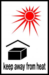 Keep Away from Heat Handling Label – Gobo Trade Ltd.