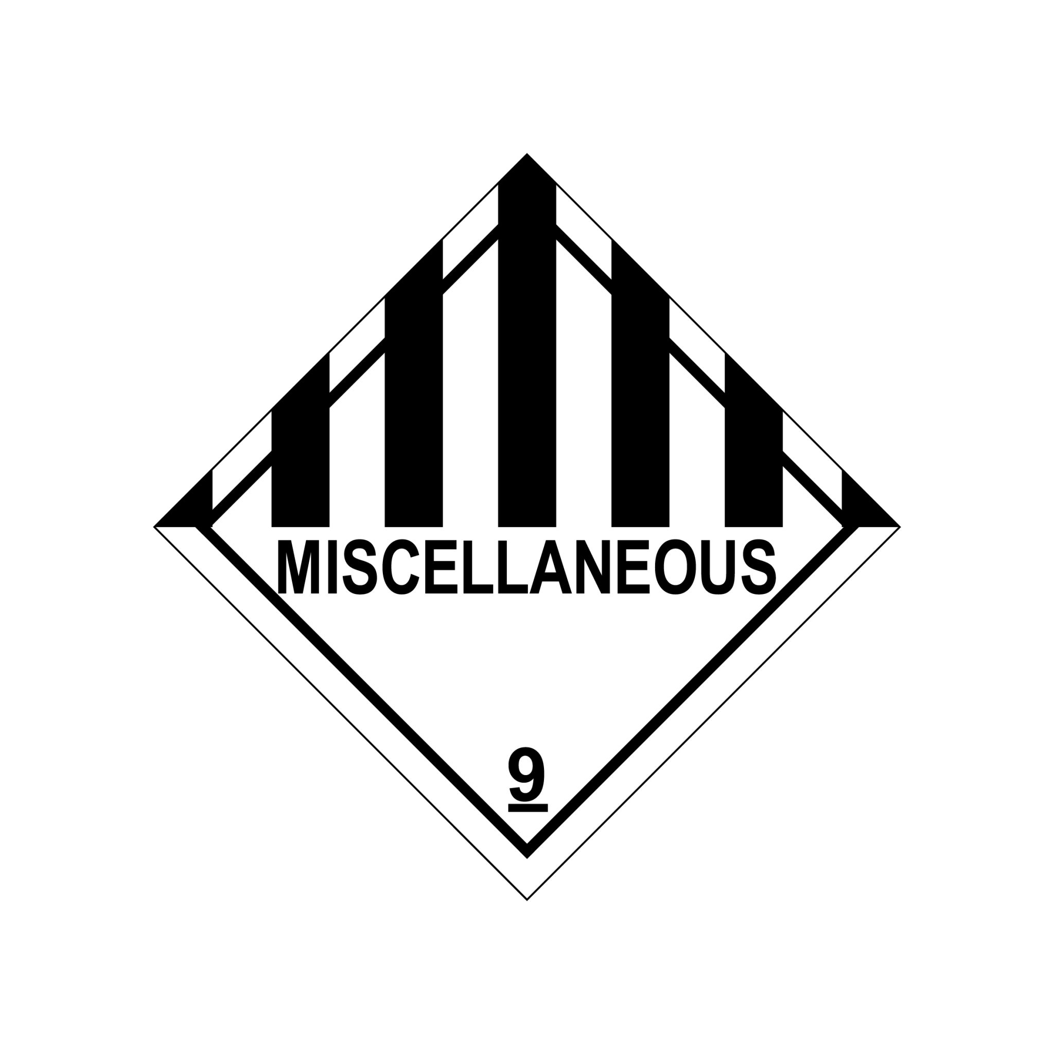 Class 9 Miscellaneous Label with word – Gobo Trade Ltd.