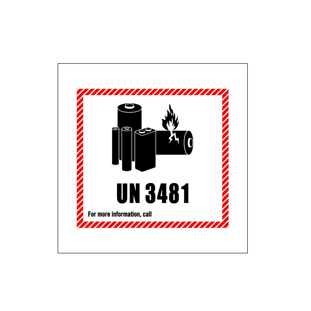 UN3481 Lithium Battery Handling Label – Gobo Trade Ltd.